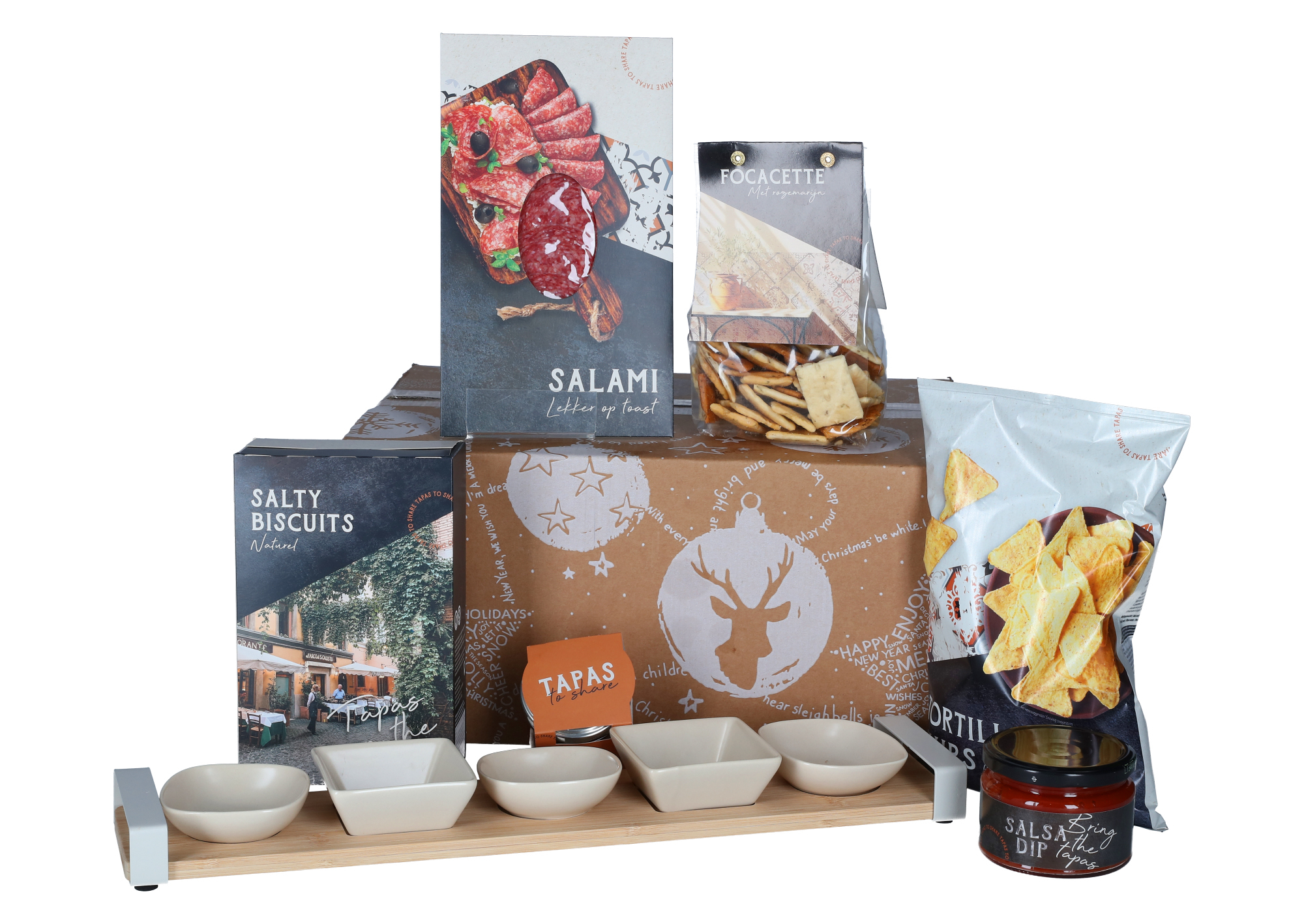 Tapas met serveerset - Serveerset 6-delig - Alle kerstpakketten ...